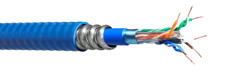 CAT6 F/UTP Shielded Armoured – Electro Cables
